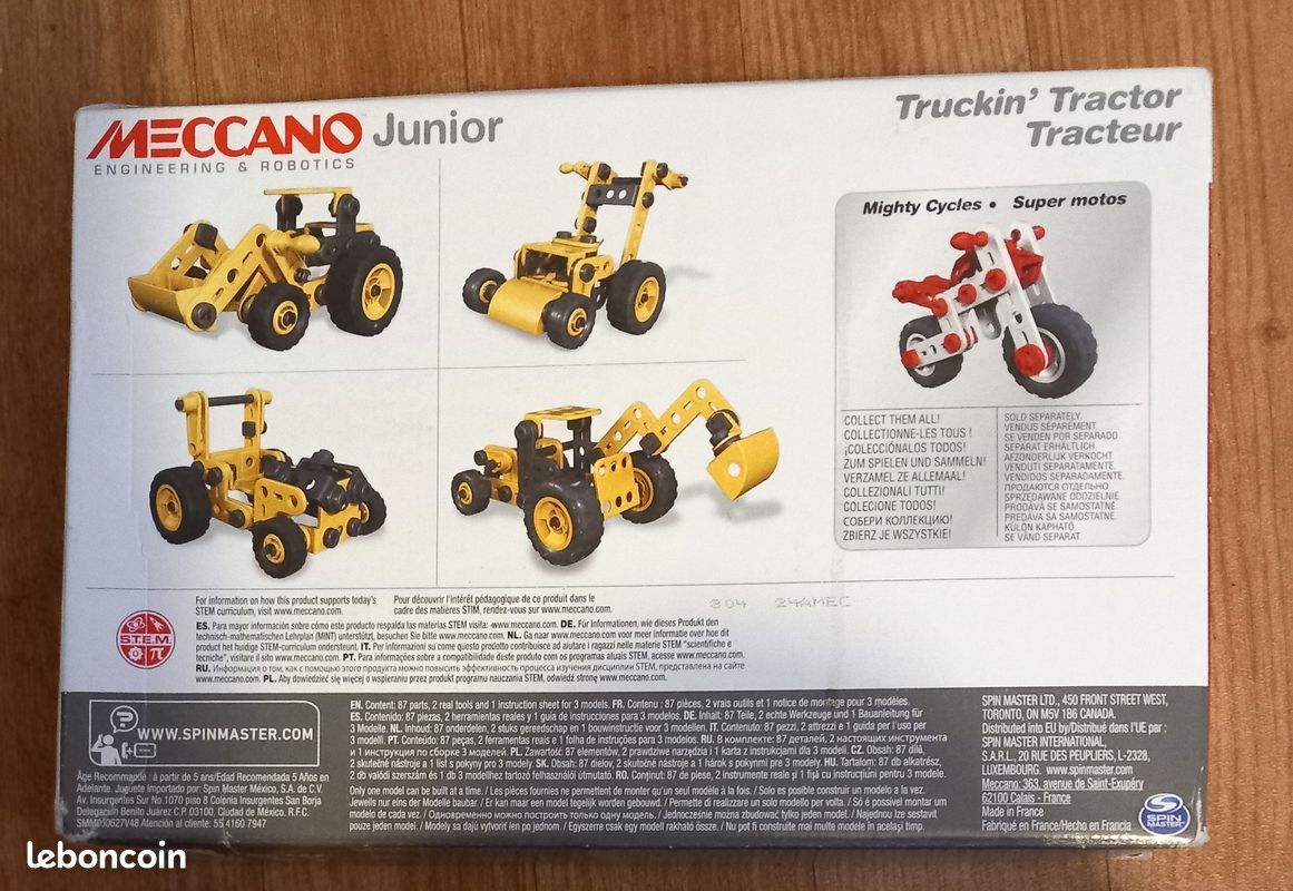 Meccano junior à partir de 5 ans - Jeux & Jouets