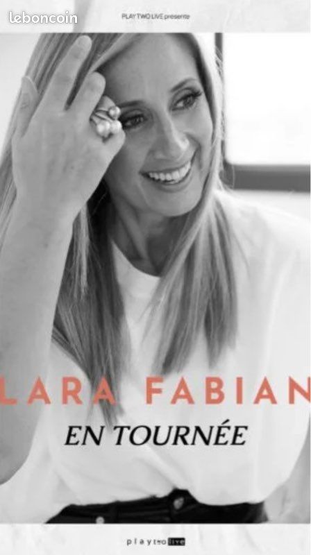 2 Places de concert Lara Fabian Dijon 5/10/25 - Évènements