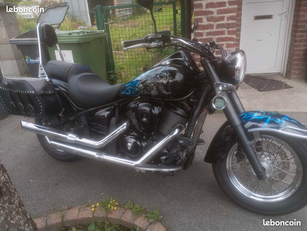 Unique kawasaki vn900 classic brider A2 - Motos