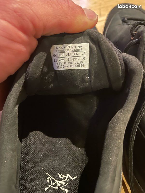 Chaussure Approche Arc’teryx 42 2/3 - Sport & Plein air