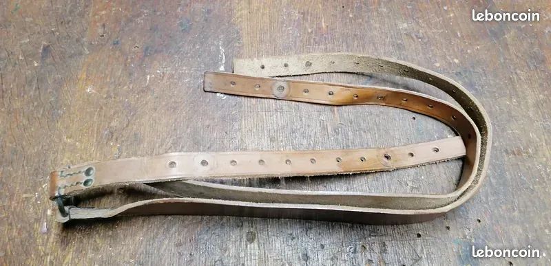 Brelage cuir militaire Indochine Algérie - Collection