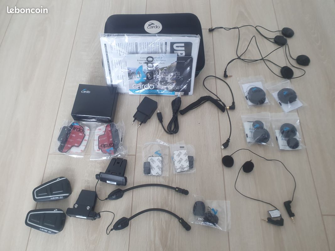Intercom Duo Cardo Scala Rider Q1 Teamset - Équipement moto