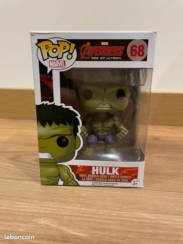 Figurine Funko Pop Hulk 68 Bobble Head état neuf - Collection
