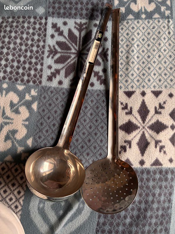 Ensemble louche écumoire De Buyer 14cm - Équipements pour restaurants ...