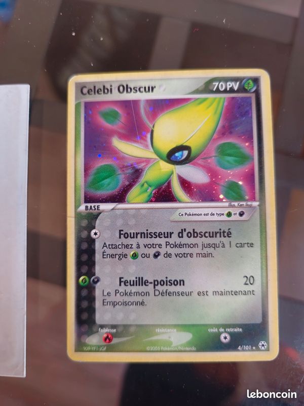 Carte pokémon Celebi Obscur - Collection