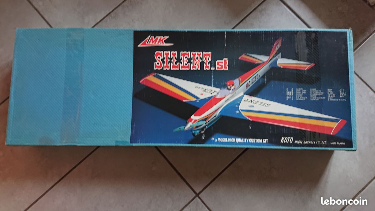 Très rare kit excellent état avion RC tout bois SILENT F3A MK KATO 1756 ...