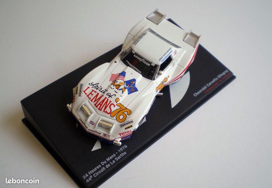 CORVETTE C3 Stingray n°76 - 24 heures du Mans 1976 - IXO 1/43 - Jeux ...