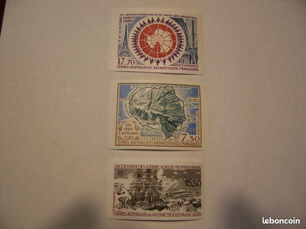 Timbres TAAF non-dentelés - Collection