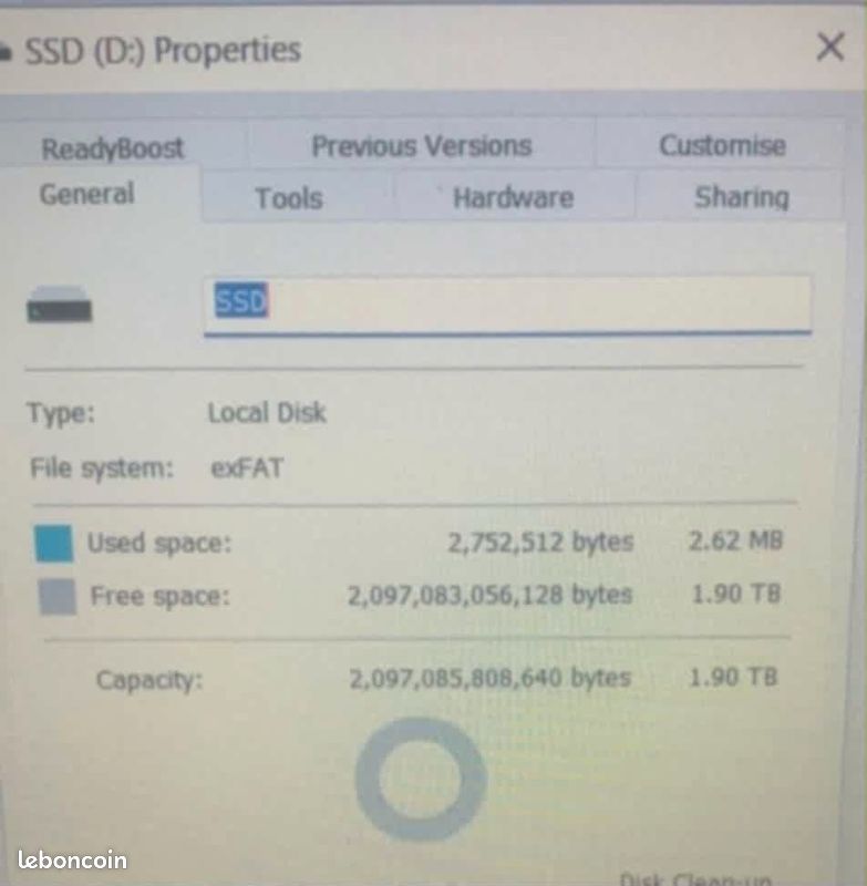 Disque dur Mobile SSD externe 2 TERA neuf - Accessoires informatique