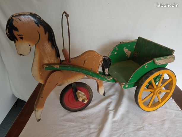 Charette bois -Décoration d'occasion - leboncoin