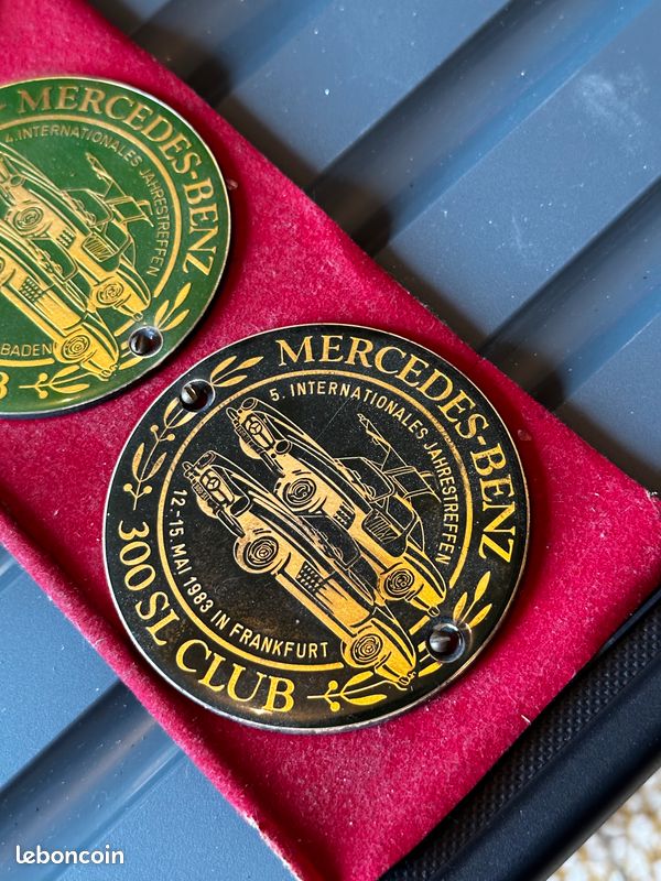 Lot de 5 badges de calandre en métal Mercedes-Benz 300 SL Club ...