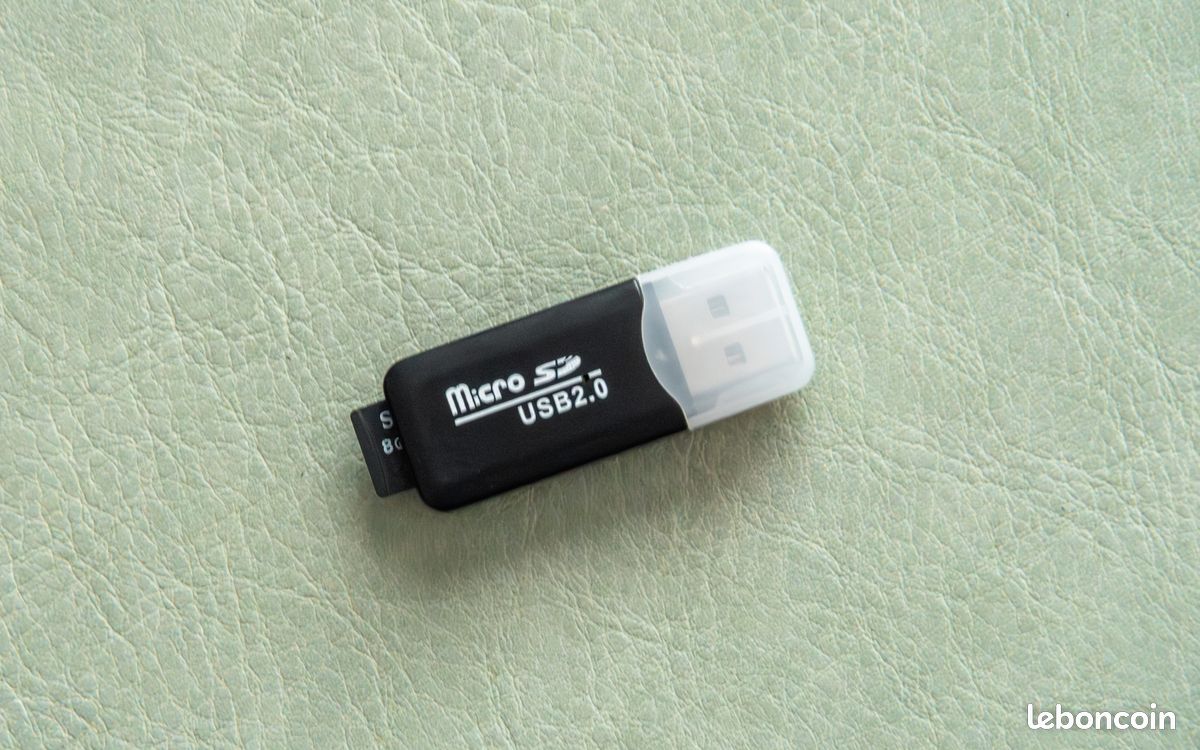 Lecteur micro SD USB 2.0 + carte SD SanDisk microSDHC 8 GB ...