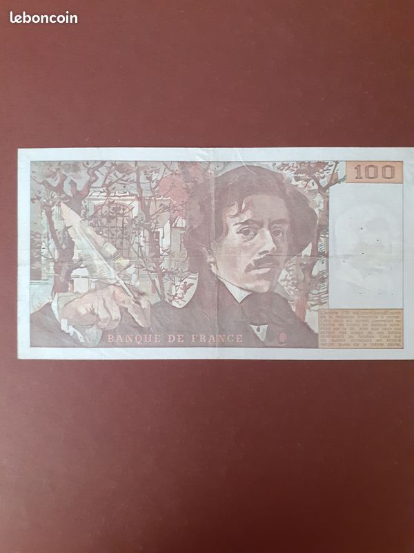 Billet de banque 100 francs Delacroix -- TTB - Collection
