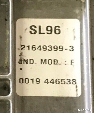 Calculateur moteur CITROEN Xsara 1.4 SL96 21649399-3 9632520280 MOD F - Équipement auto