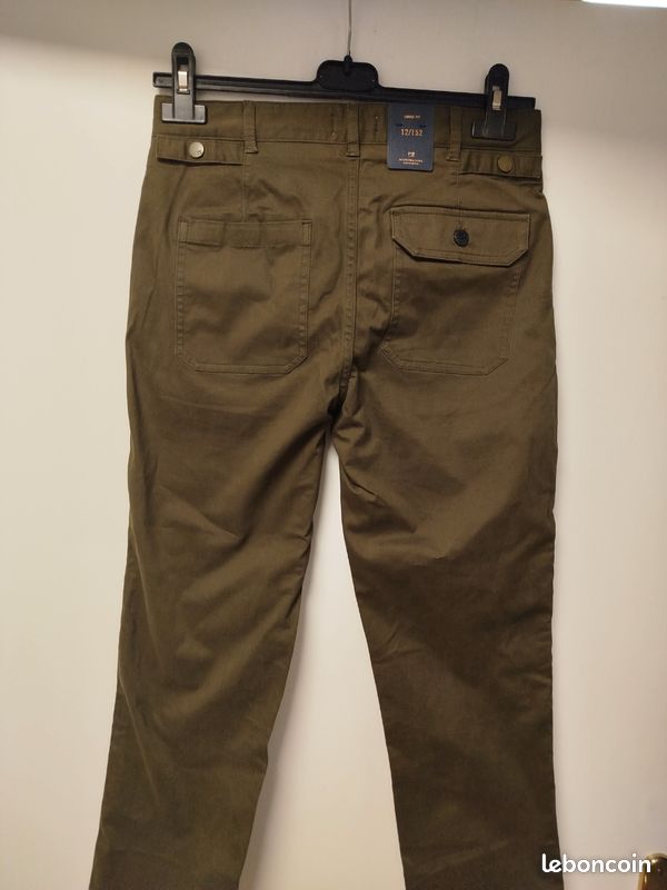 Pantalon Scotch & Soda neuf 12 ans garçon kaki - Vêtements