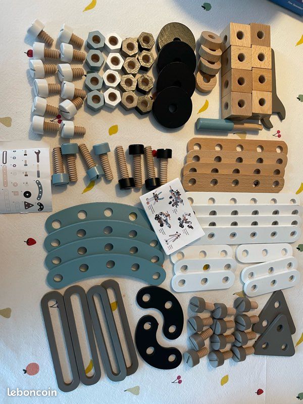 Jeu de construction Verbaudet - Coffret de multi construction en bois ...