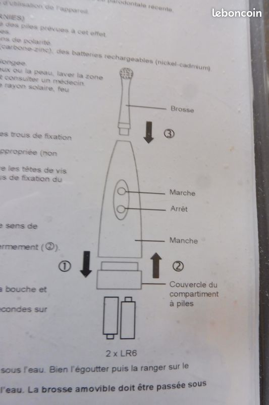 Brosse à dent Electrique Singer+3 Brosses - Électroménager