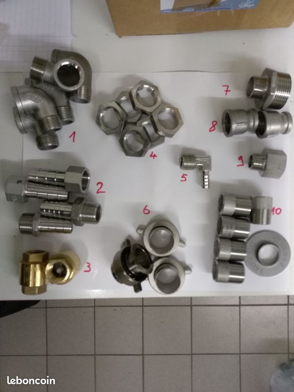 Pièces inox neuves microbrasserie brassage amateur soudure inox ...