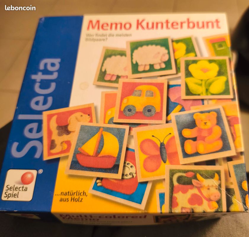 Jeu memory bois qualité allemande - Jeux & Jouets