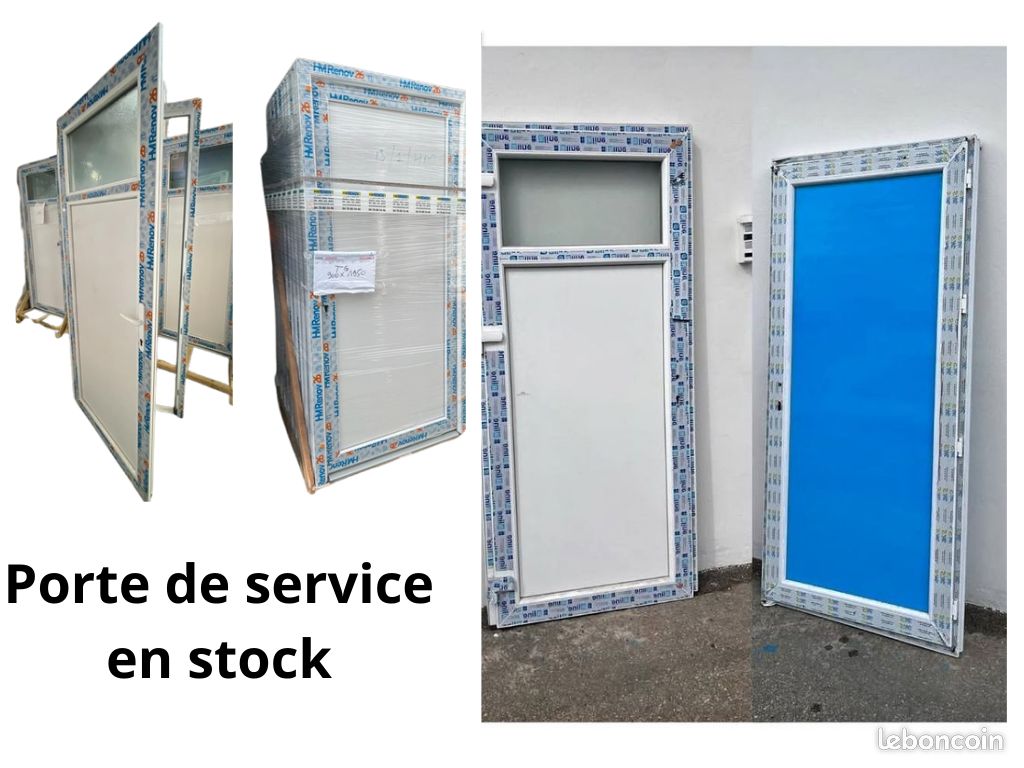 Porte de service en PVC - Bricolage