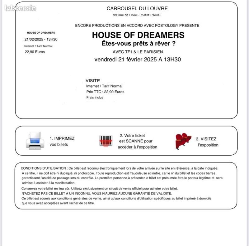 Billet House of Dreamers - Billetterie