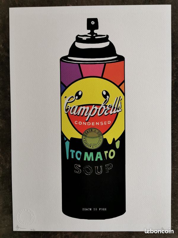 Serigraphie originale de death nyc - TOMATO'S SOUP SPRAY - A/P - Collection