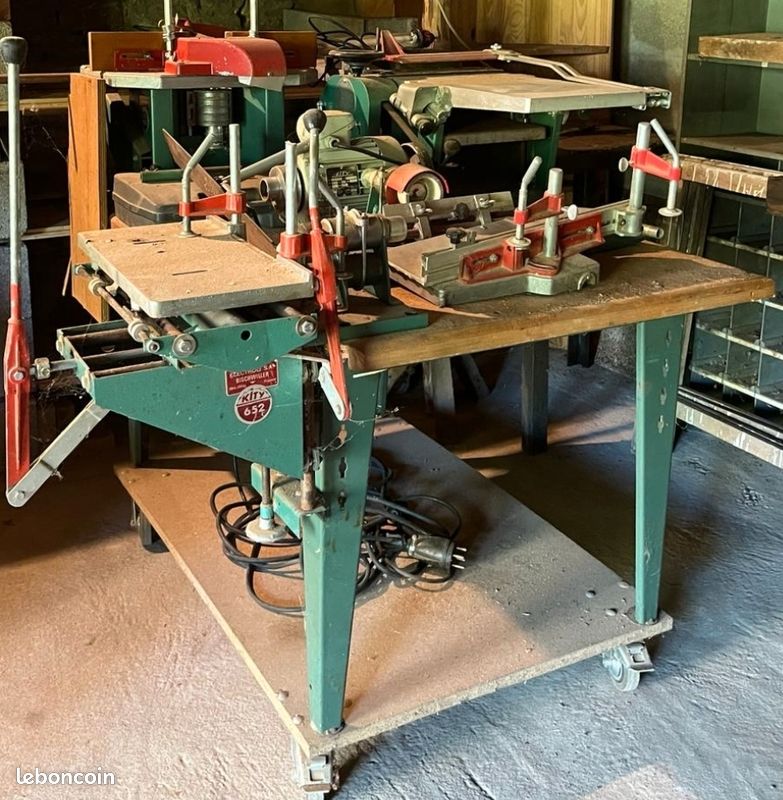 Combinée bois Kity 652 – dégau/rabot, scie, toupie en 380b triphasé ...