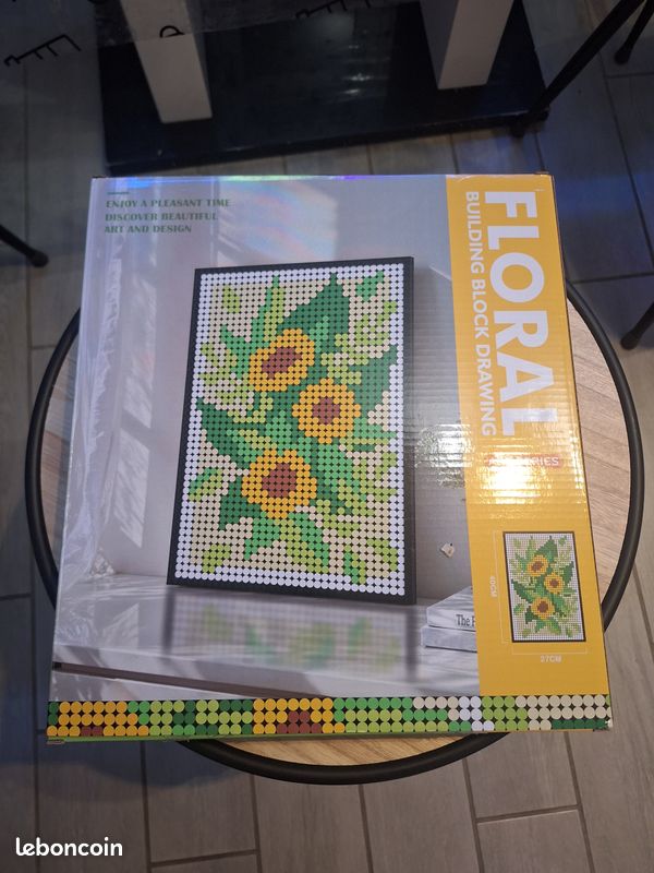 Floral building block drawing articles série (lego) - Jeux & Jouets