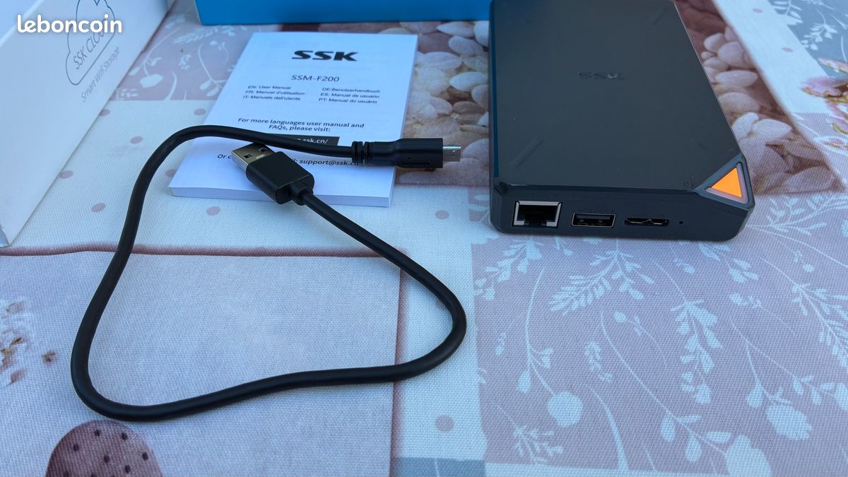 Disque dur SSK cloud SSM-F200 SSD 1T - Accessoires informatique