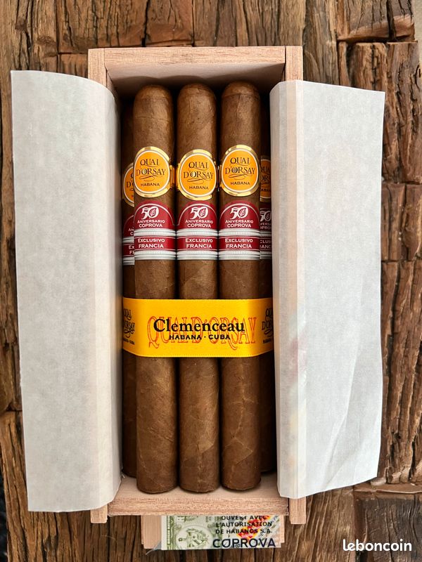 Boîte cigares habanos quai d’orsay clemenceau édition regionale france ...