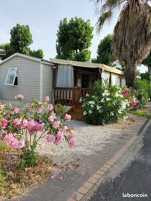 Superbe mobil home 6 pers 3 ch clim standing - Locations saisonnières