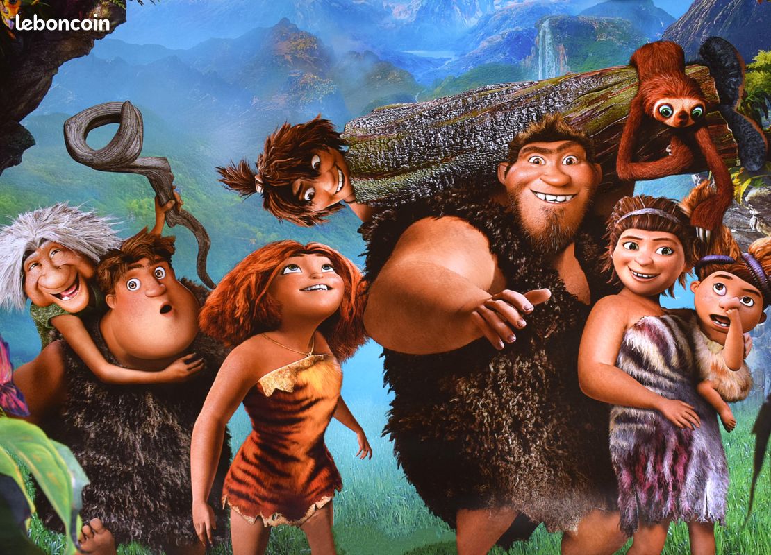 Affiche de Cinéma Grand format - Non plié - LES CROODS - Ils vont ...