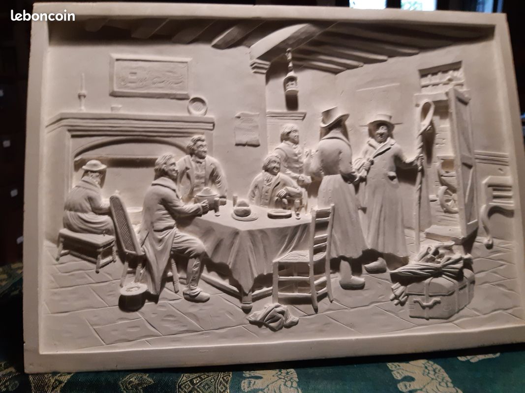 Tableau bas relief à peindre - Décoration