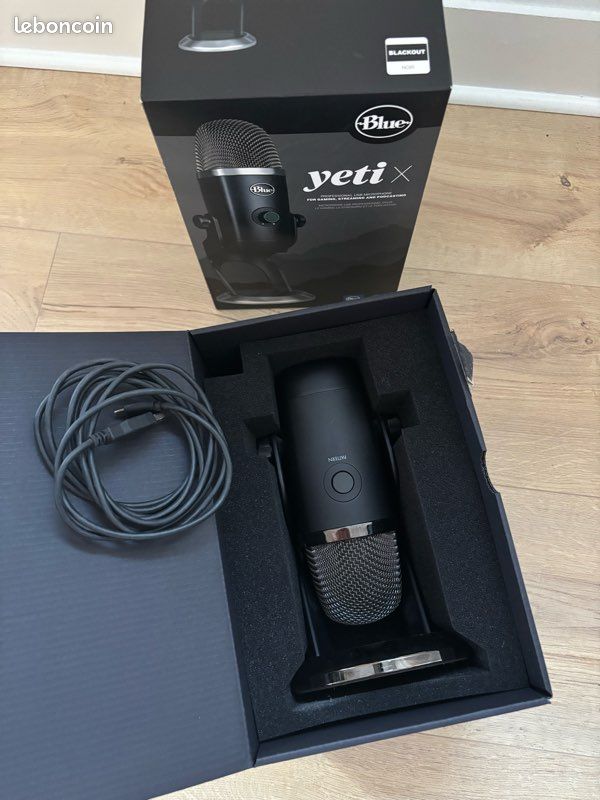 Micro Blue Yeti X Noir Microphone Logitech Yeti X Professional USB ...
