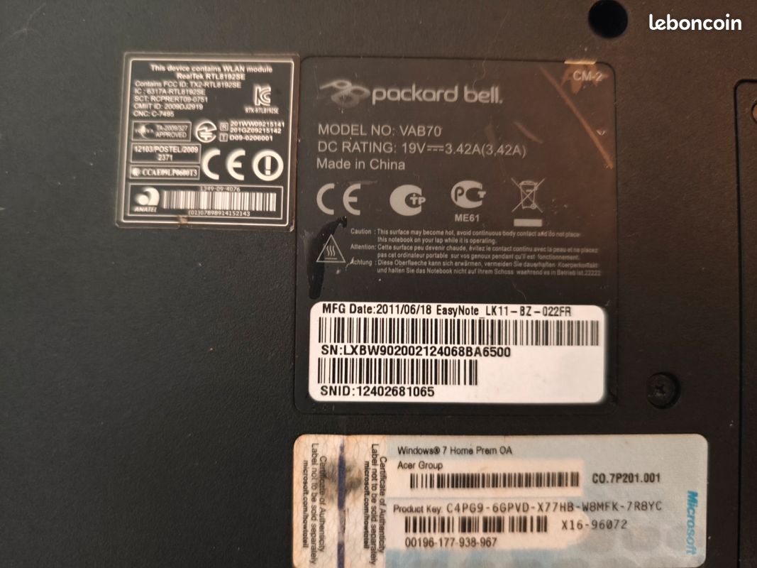 Ordinateur portable hs - Ordinateurs