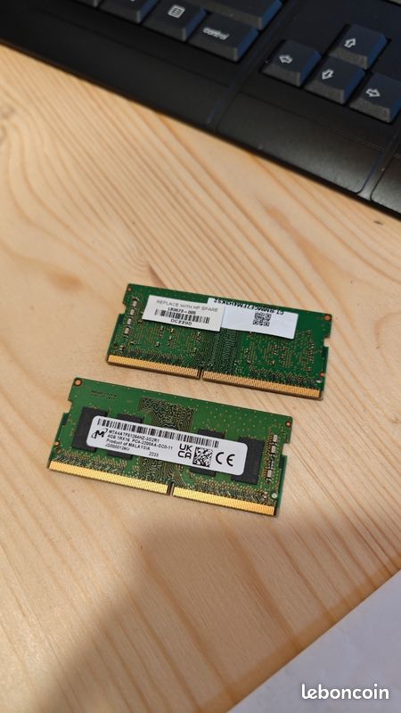 Lot barrette de ram pc portable 2x4go - Ordinateurs