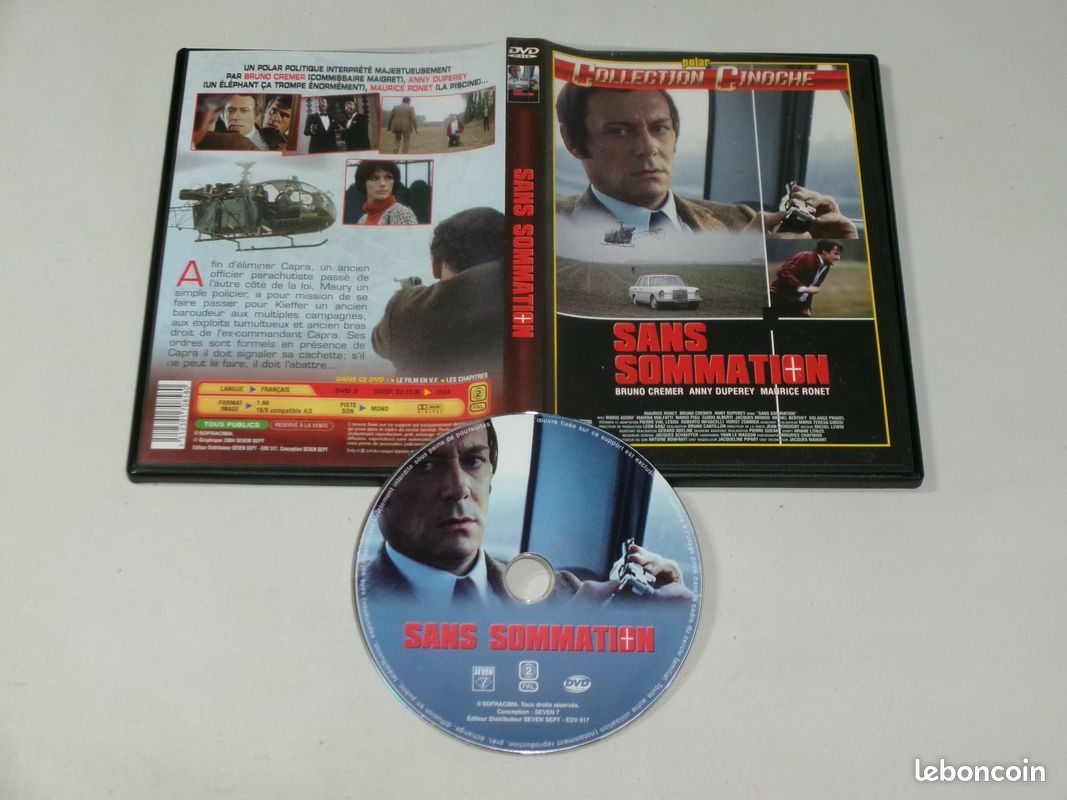 DVD Sans sommation (avec Maurice Ronet, 1973) - DVD - Films