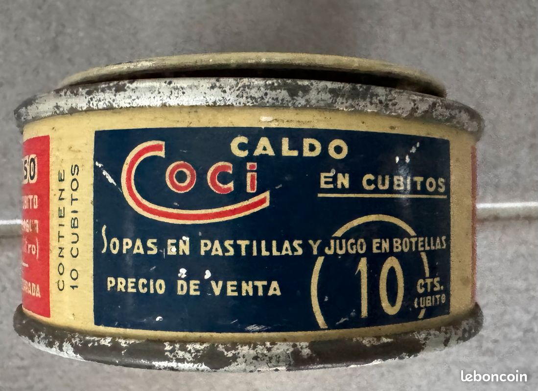 Ancienne boîte tole litho CALDO COCI marmiton - Collection