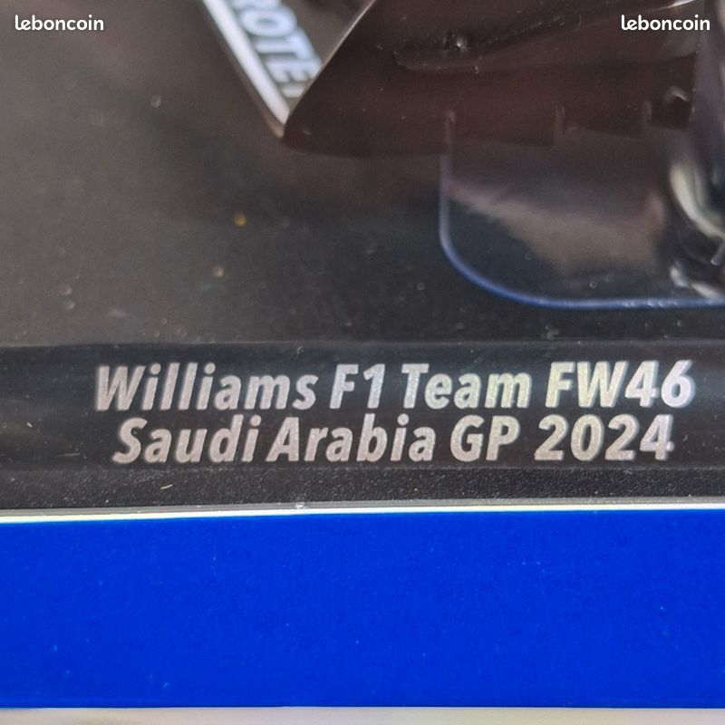 Solido 1/18 - williams fw46 - saudi arabian gp 2024 (a. Albon) s1814401 ...