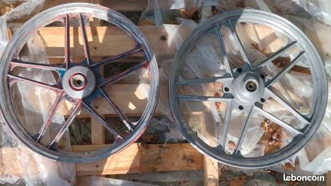 Paire de jantes grimeca peugeot 103 - Équipement moto