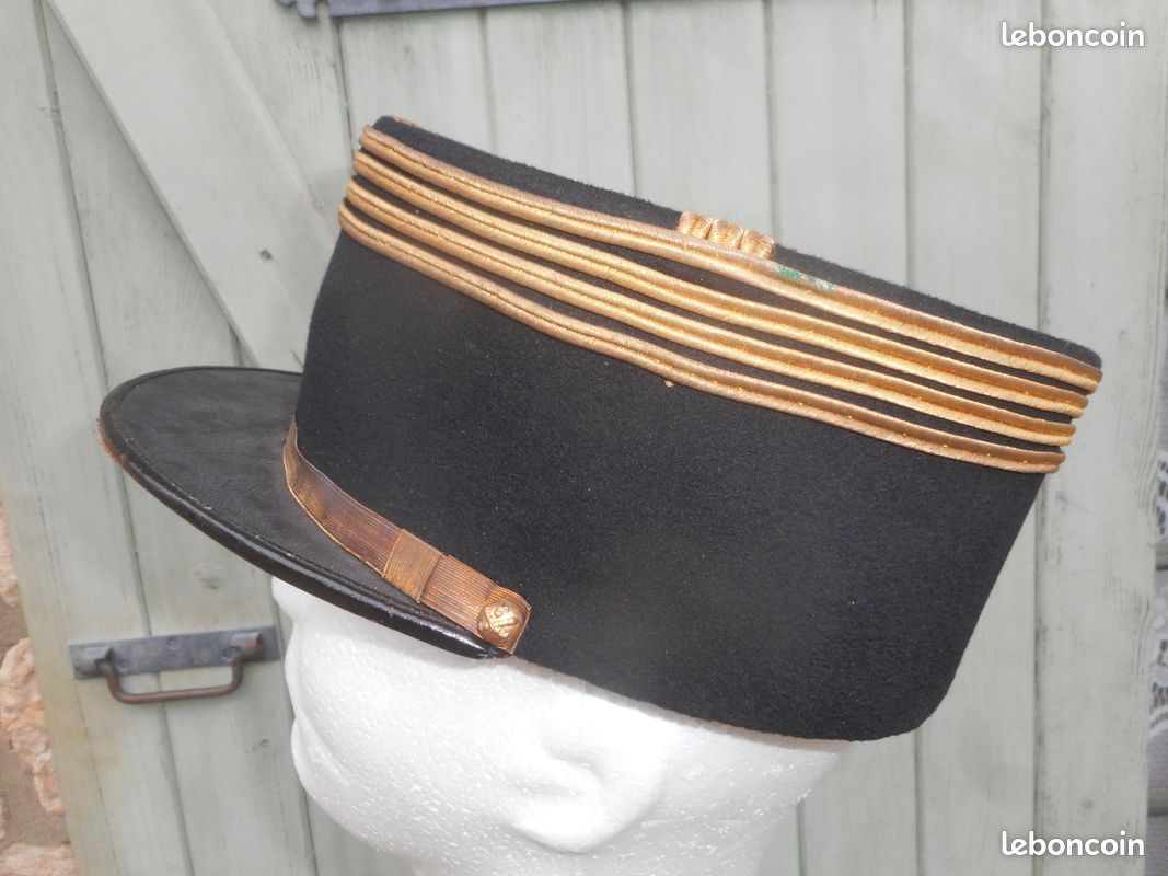 Militaria ancien képi moue modèle 19 de commandant d'artillerie WW2 ...