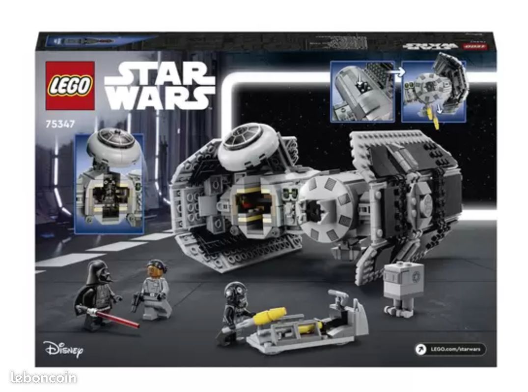 Neuf LEGO Star Wars Le Bombardier TIE 75347 Maquette Vaisseau avec ...