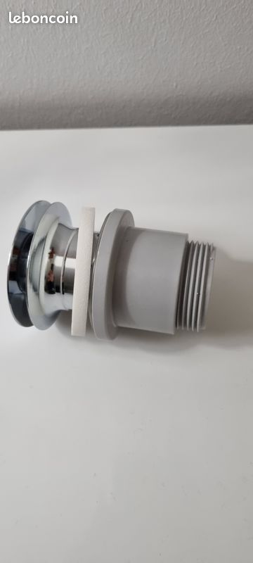 Bonde de fond inox pour lavabo NEUVE clic clac escamotable avec trop plein - Bricolage