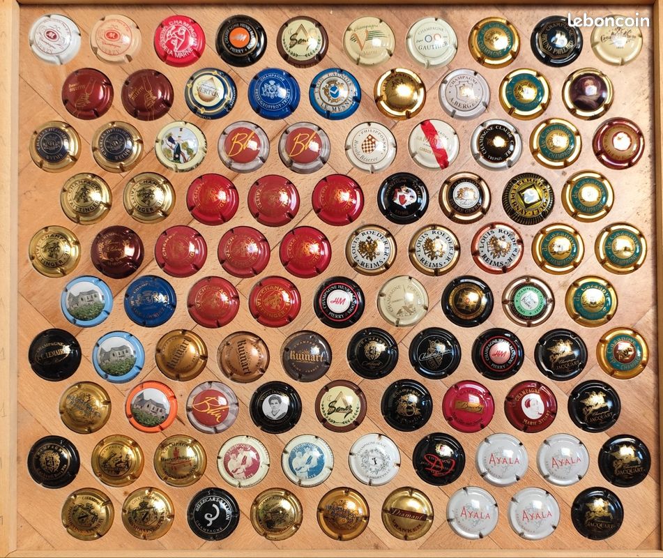 Lot de plaque de muselet de champagne - Collection