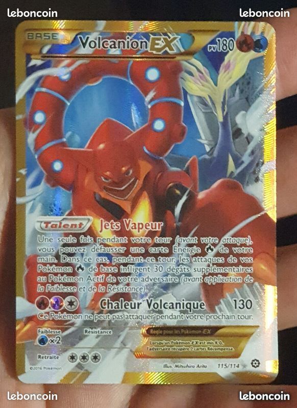 Carte Pokémon Volcanion EX FA 115/114 XY MINT FR - Collection