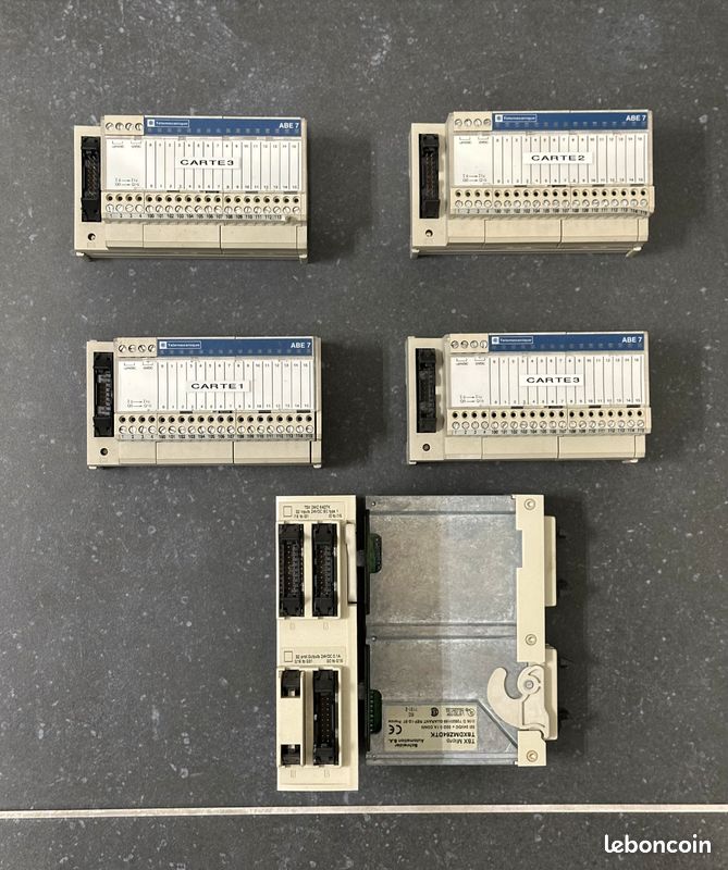 Cartes d'entrées sorties et modules relais pour Schneider TSX Micro ...