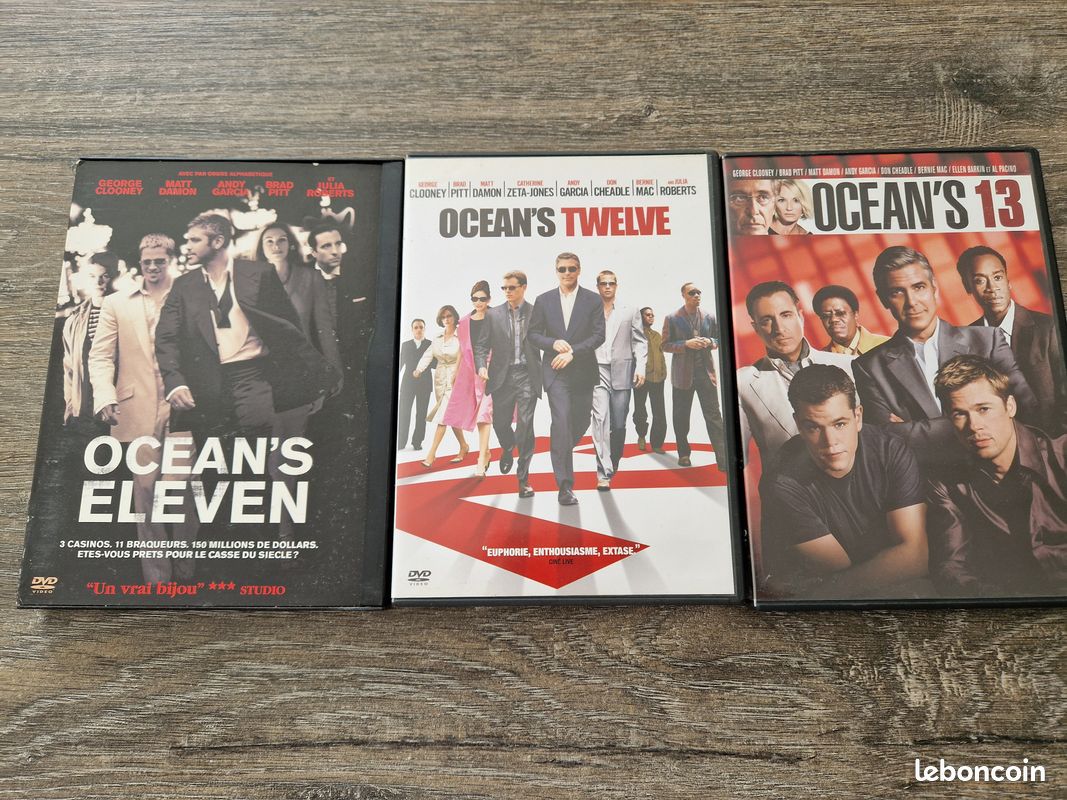 Lot de 3 DVD Ocean's eleven, twelve et 13 - DVD - Films