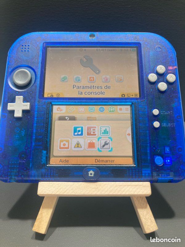 Nintendo 2ds bleu transparent - Consoles