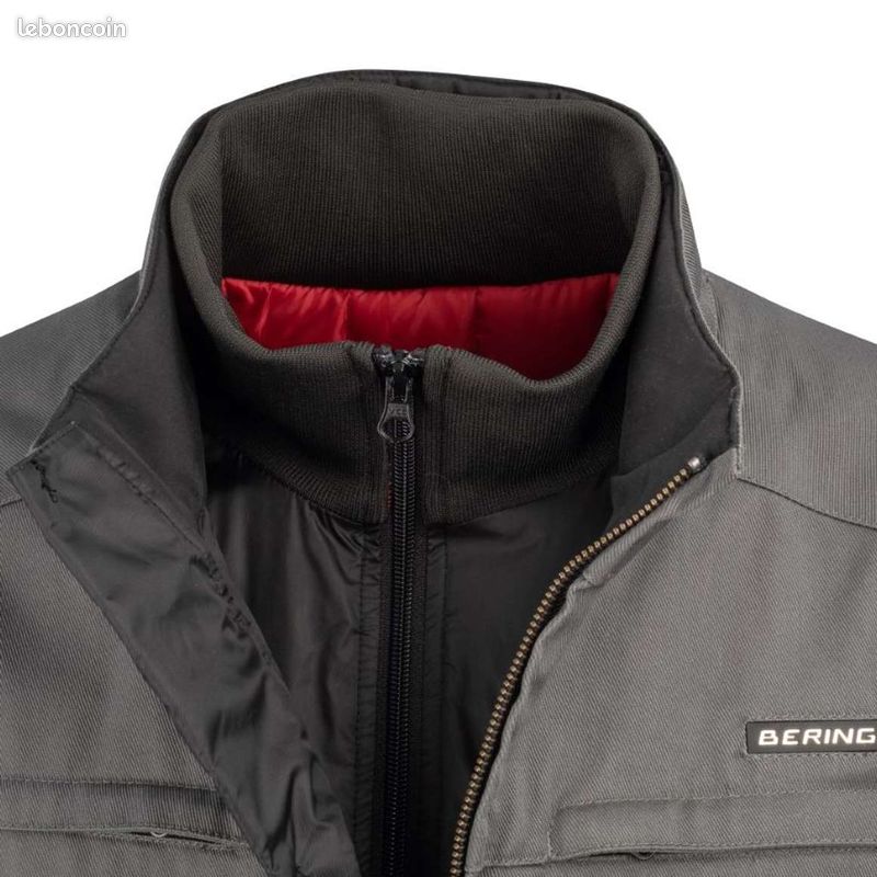 Blouson homme BERING Zander gris Taille 2XL - 65 - Équipement moto