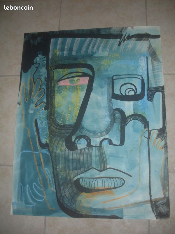 Ana FERNANDES née en 1975 , Tableau Référencé "Jazz Vaulx" - Collection